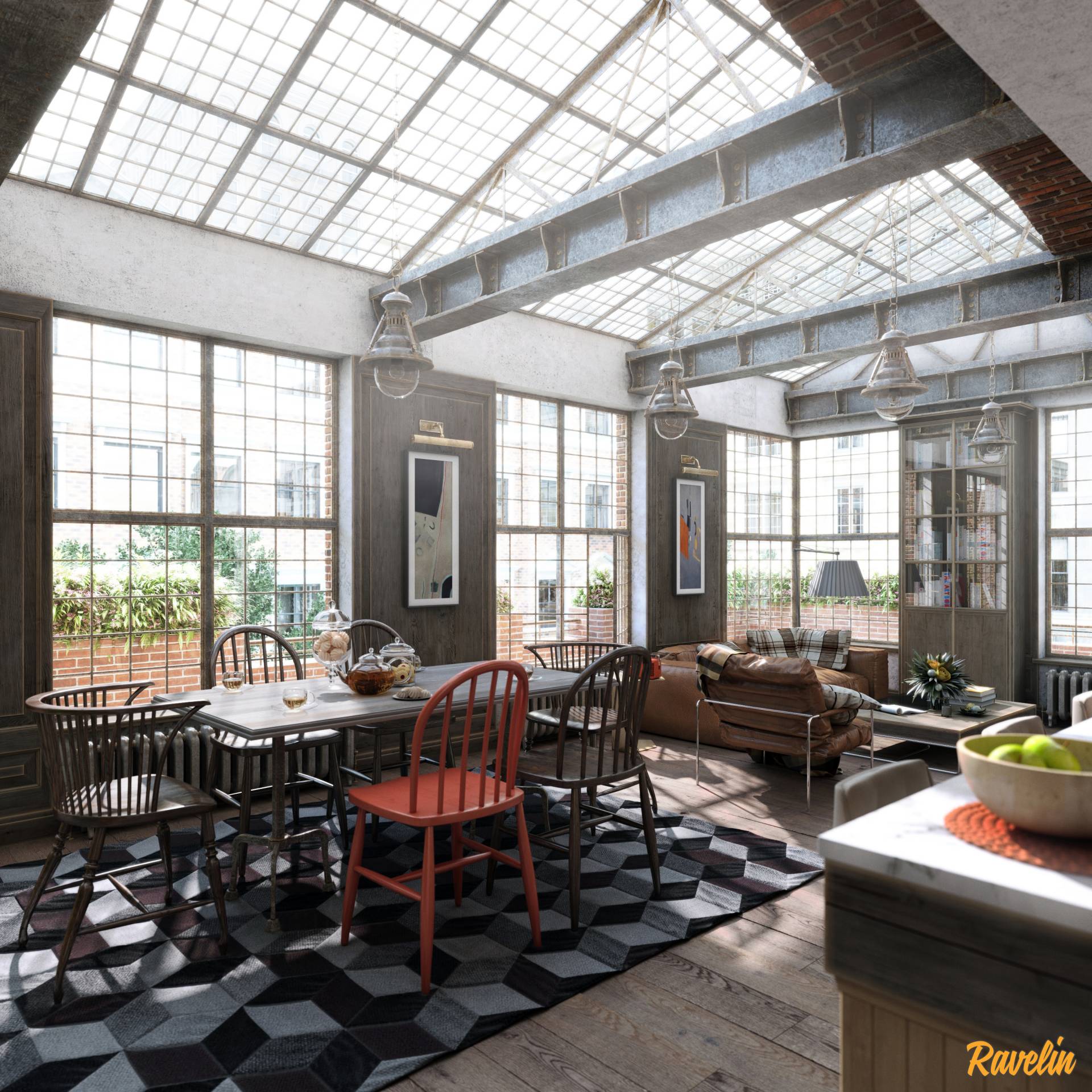 Brooklyn Loft 3D Rendering