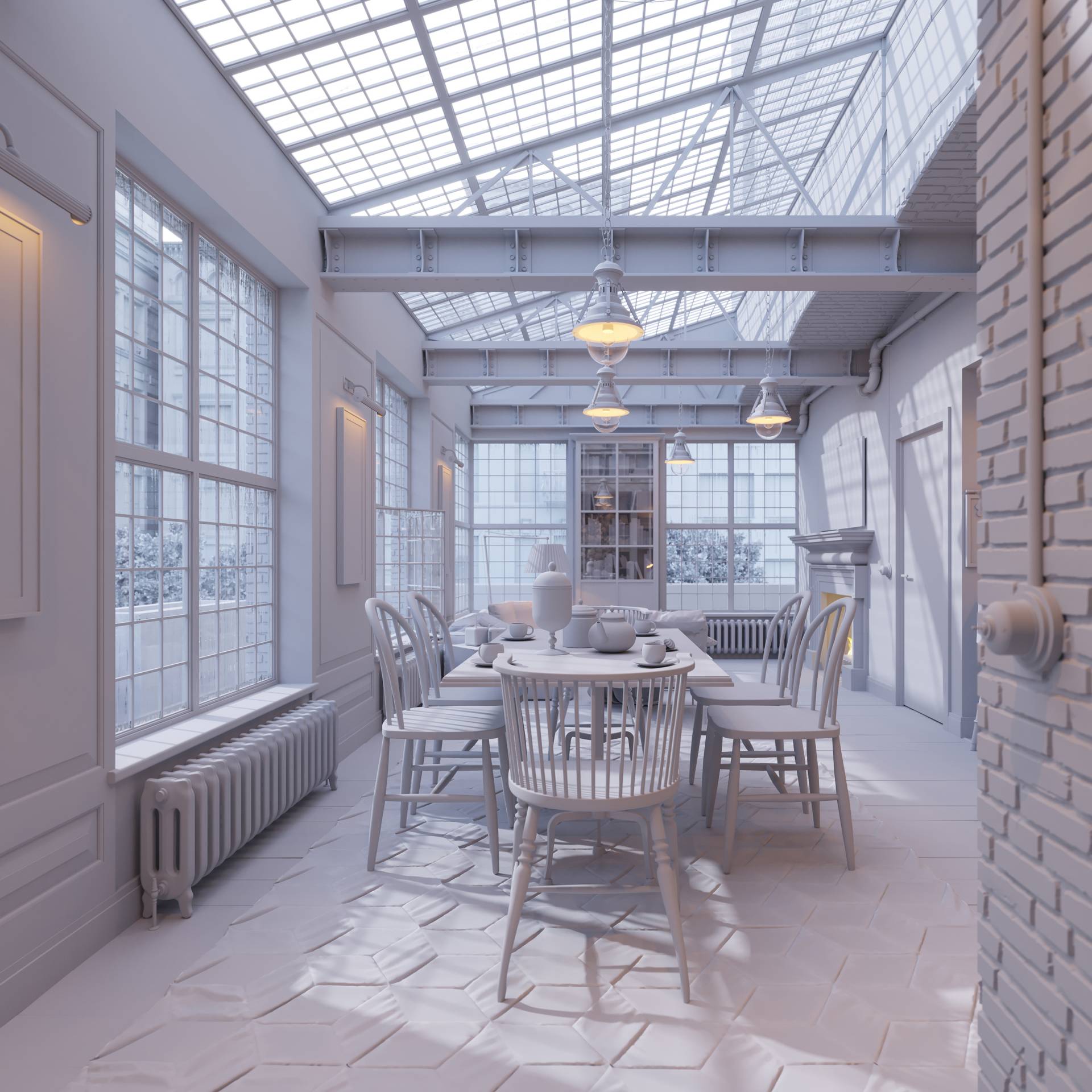 Brooklyn Loft 3D Rendering